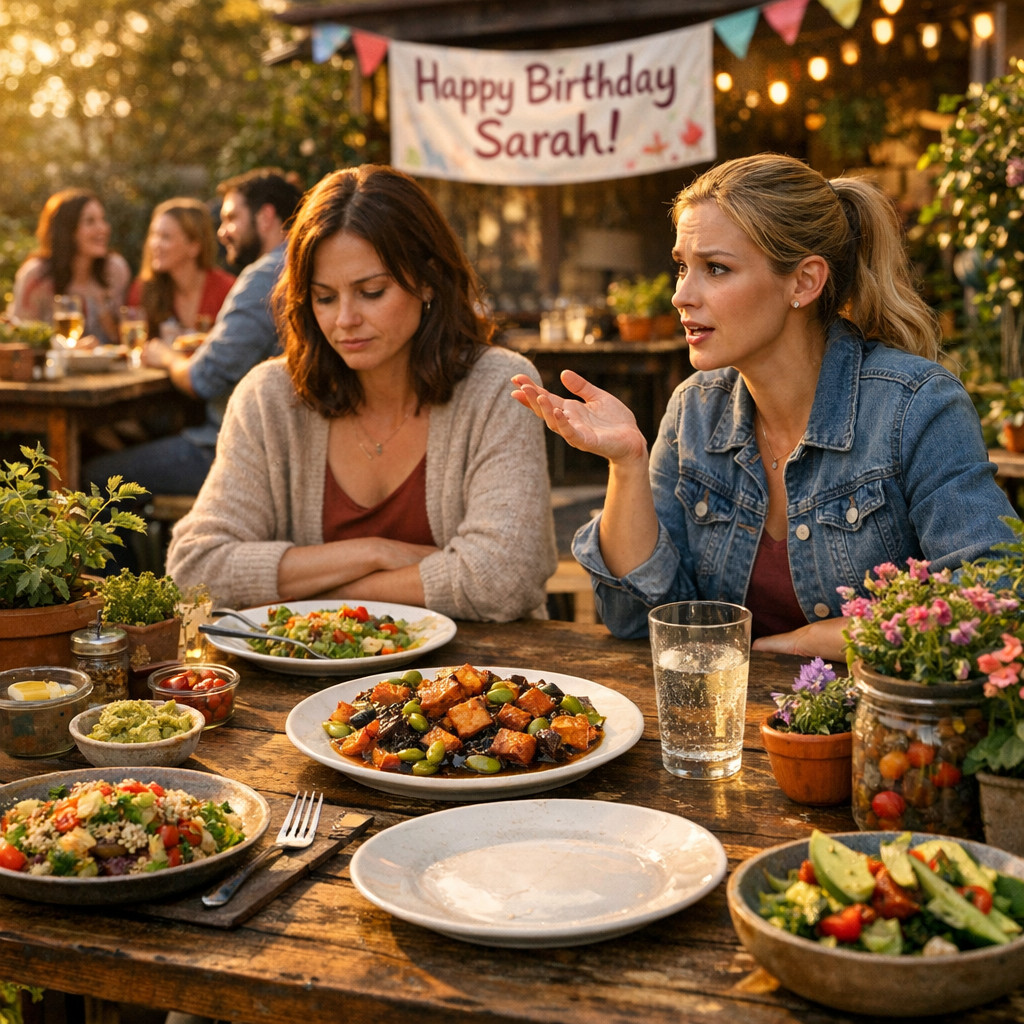 Friends Vegan Birthday Dinner Puts Allergy at Risk - AITA?