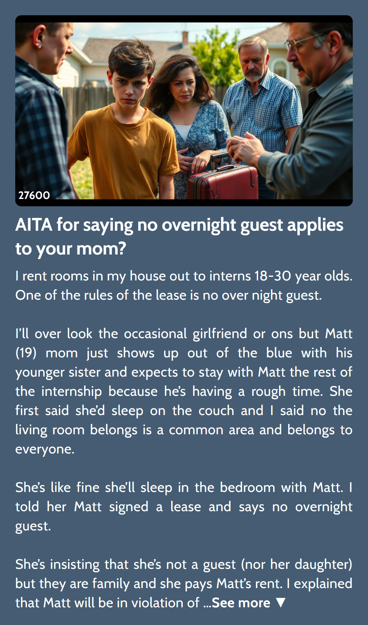 Conflict Brews As Intern's Mother Challenges Lease Rules, Leading Landlord To Consider Legal ...