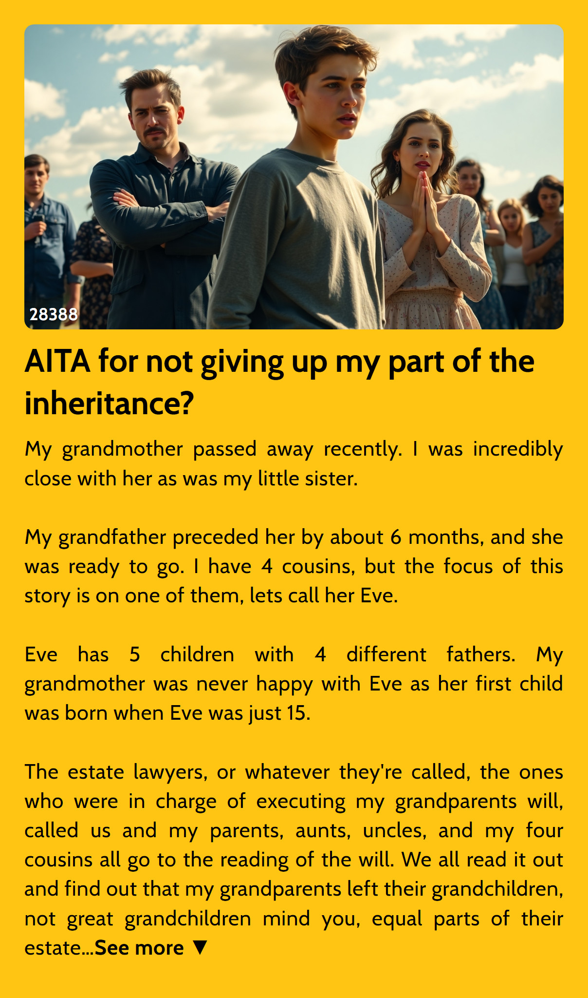 Family Clash Erupts As Redditor Refuses To Give Part Of $1.2m ...