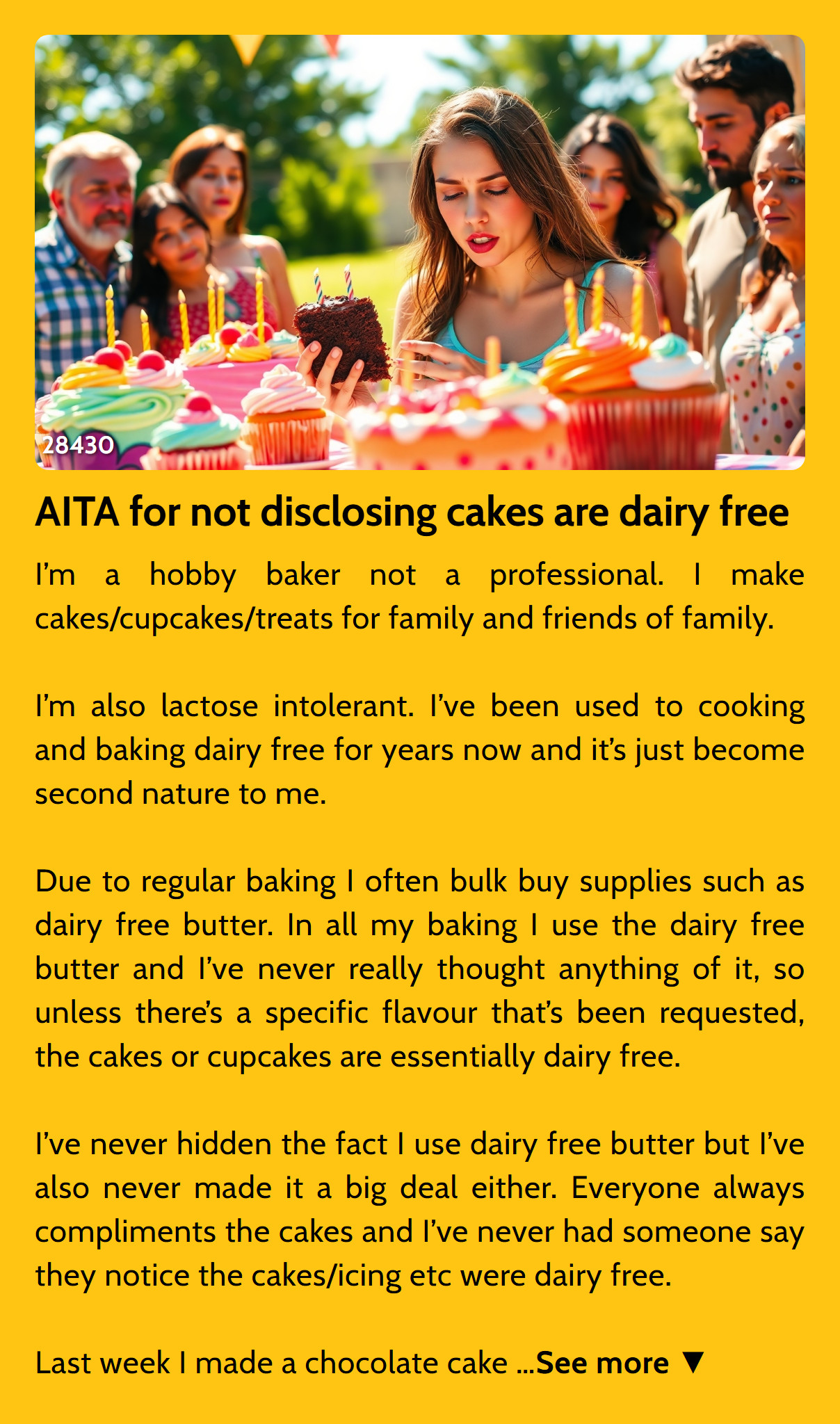 Baker Accused Of 'Forcing Beliefs' For Serving Dairy-Free Cake Without ...