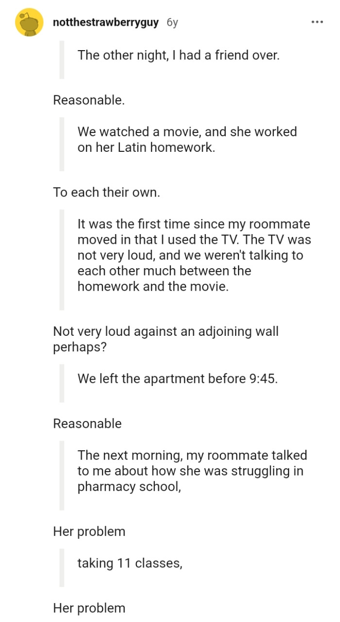 Woman Shocked When New Roommate Bans Her From Living Room Because She ...