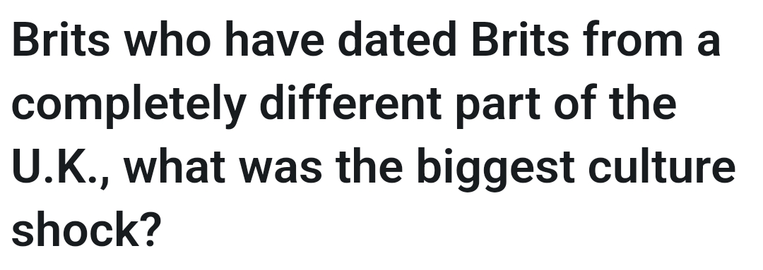 Brits Dating Brits From Other Parts Of UK - 20 Of Biggest And Wildest ...