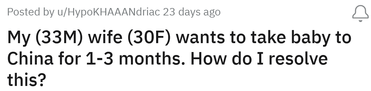 Redditor Asks For Advice On How To Stop His Wife From Taking Their Son ...